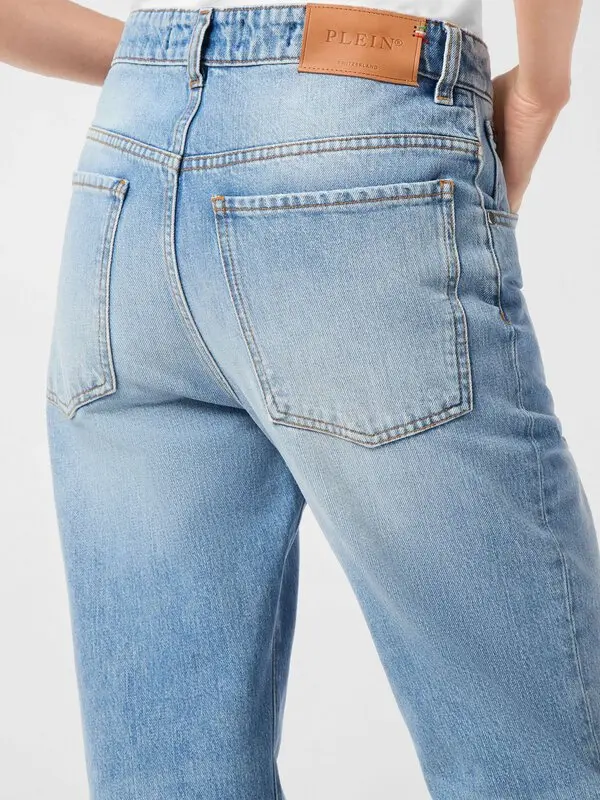 Philipp Plein Straight Leg Jeans - Denim