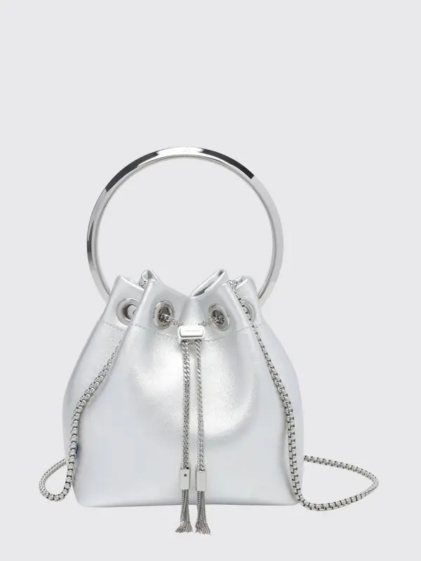 JIMMY CHOO Mini Bucket Bag - Silver