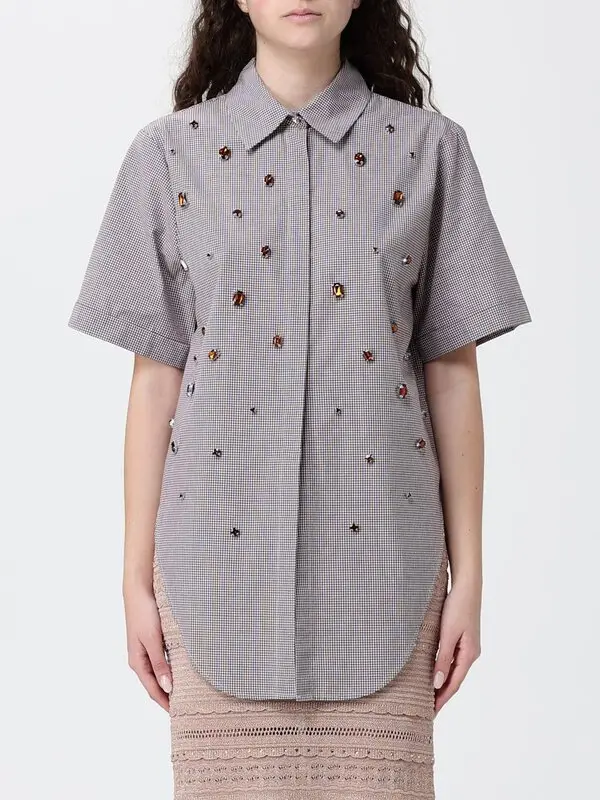 Liu Jo Short Sleeve Embellished Shirt