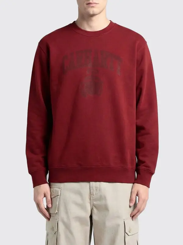 Carhartt Work In Progress Crew-neck Sweatshirt With Logo - Wine
