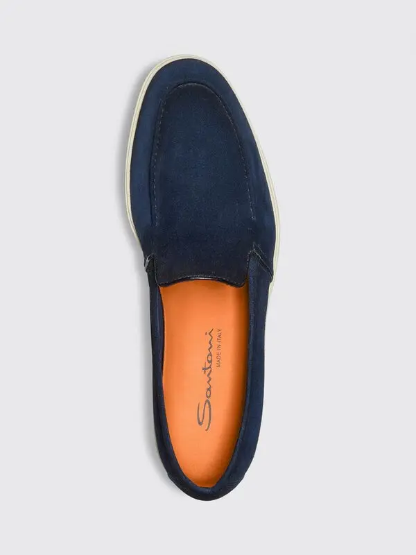 Santoni Malibu Loafers In Suede