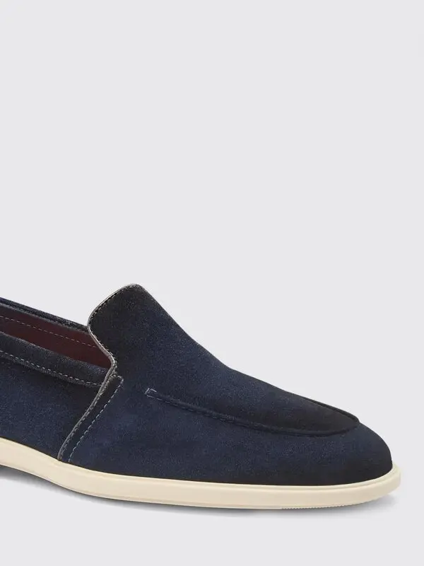 Santoni Malibu Loafers In Suede