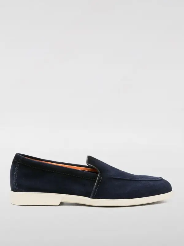 Santoni Malibu Suede Loafers - Blue