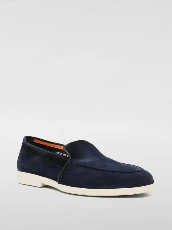 Santoni Malibu Suede Loafers - Blue
