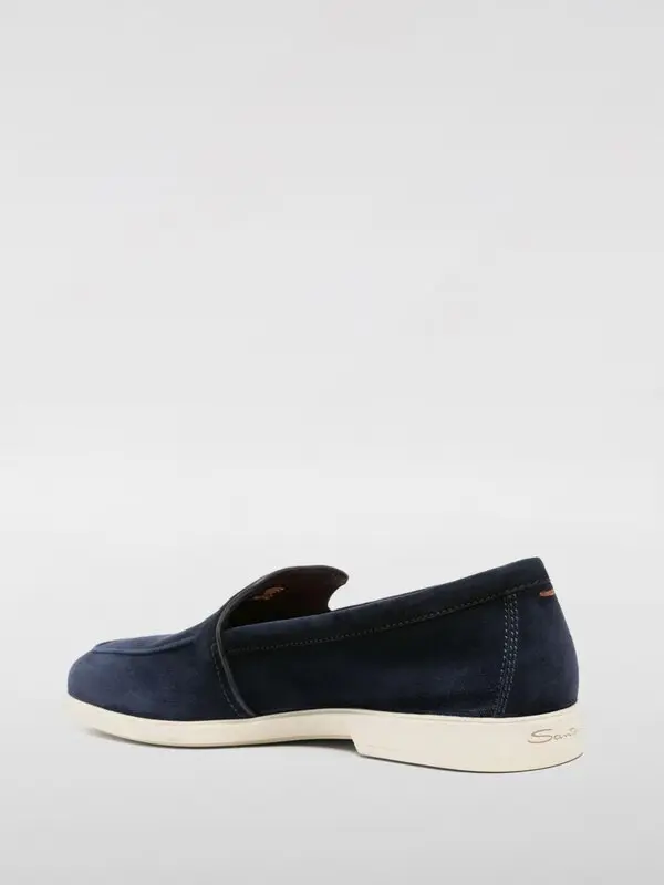 Santoni Malibu Suede Loafers - Blue