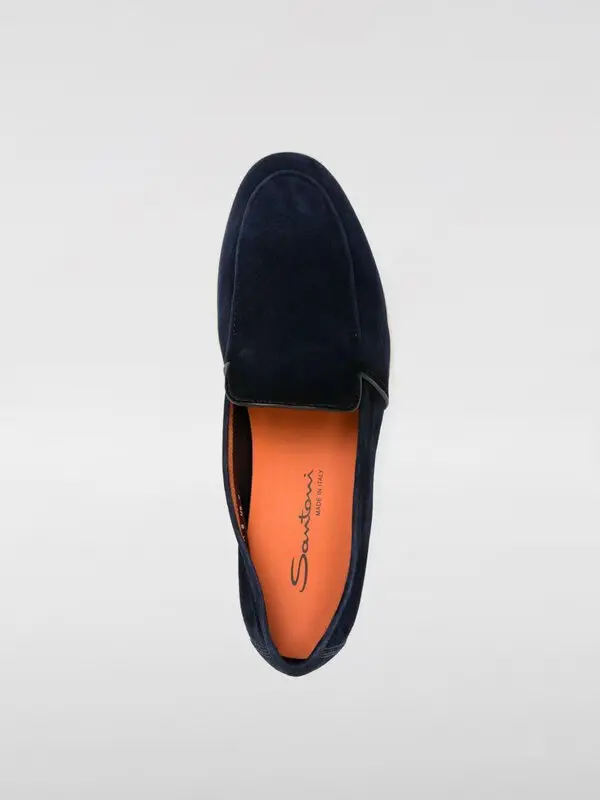 Santoni Malibu Suede Loafers - Blue
