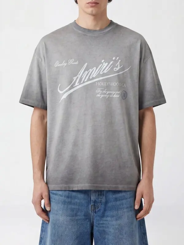 Amiri Abstract Print Cotton T-shirt With Logo