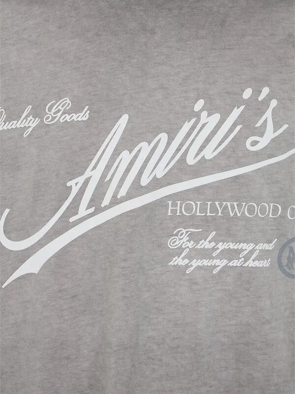 Amiri Abstract Print Cotton T-shirt With Logo