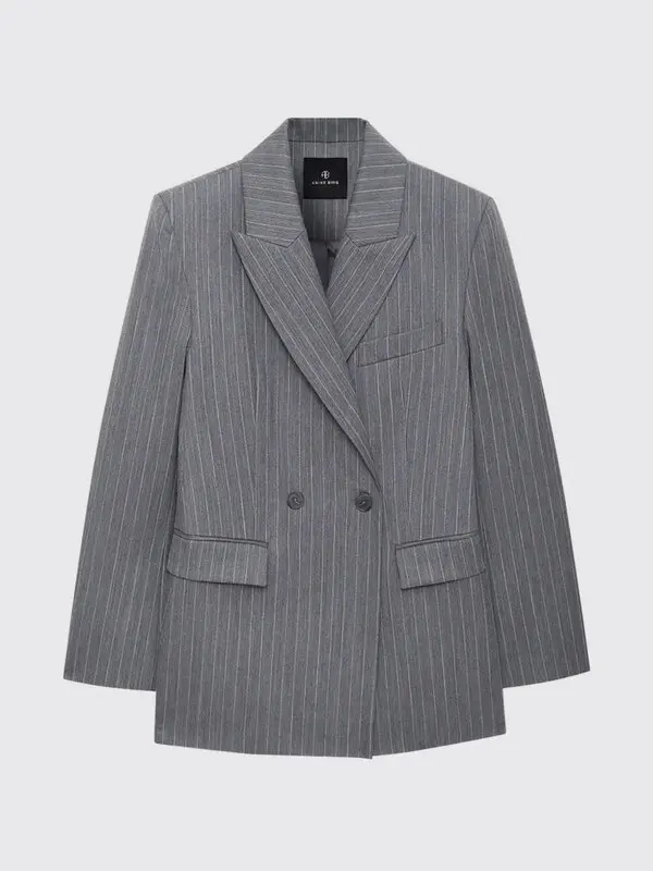 ANINE BING Double-breasted Wool Blend Blazer
