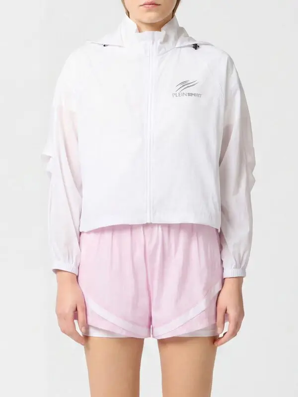 PLEIN SPORT Twotone Nylon Jacket - White