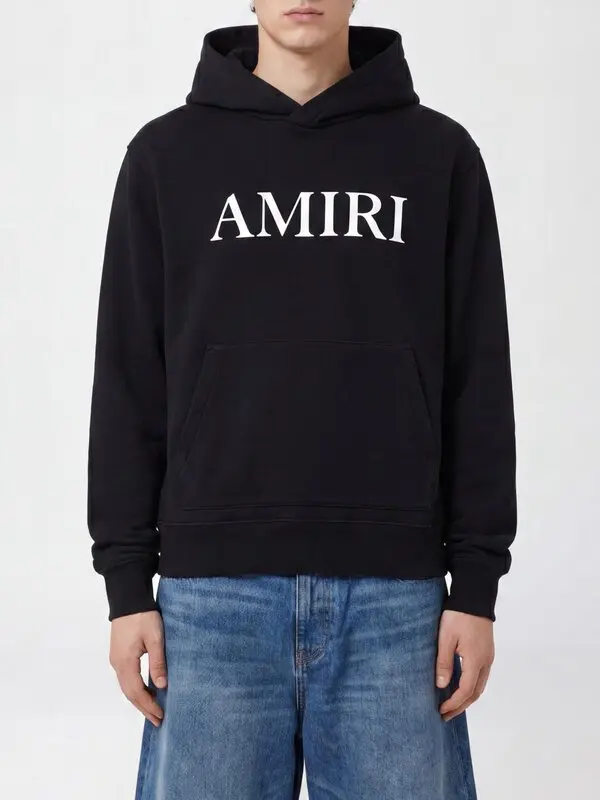 Amiri Relaxed Fit Cotton Hoodie With Contrast Logo