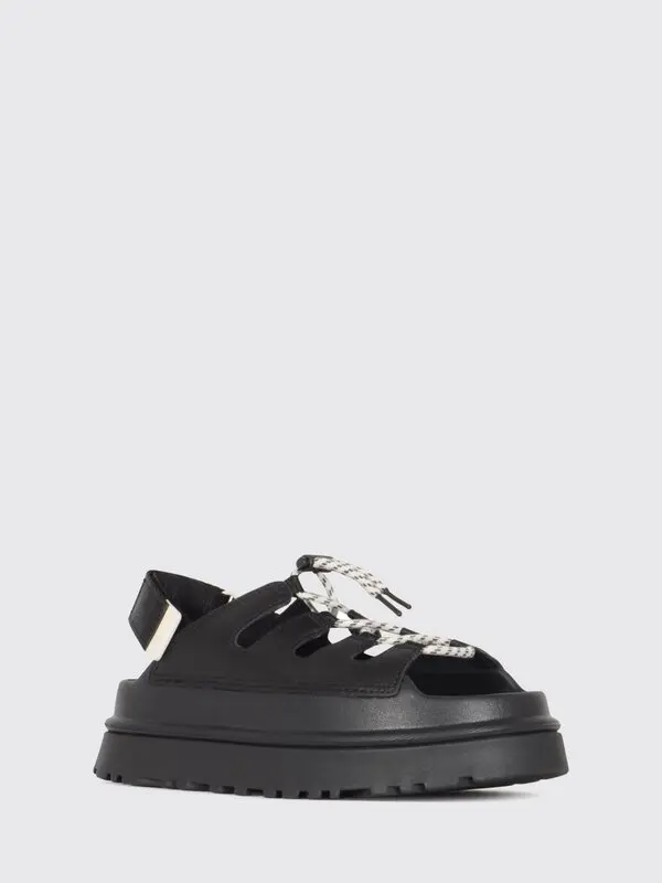 UGG Goldenglow Toggle Leather And Eva Sandals - Black