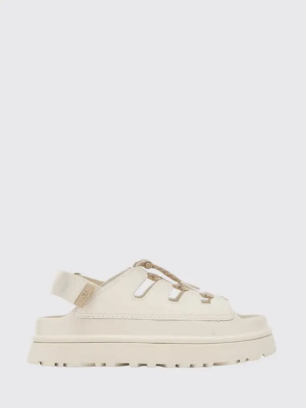 UGG Goldenglow Toggle Leather And Eva Sandal - White