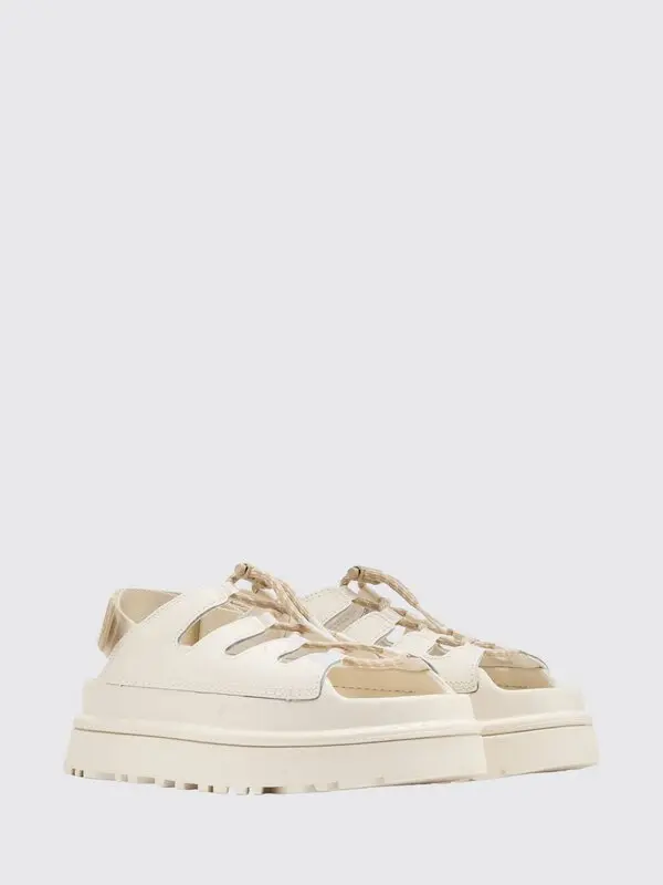 UGG Goldenglow Toggle Leather And Eva Sandal - White