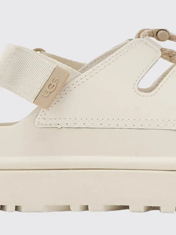 UGG Goldenglow Toggle Leather And Eva Sandal - White