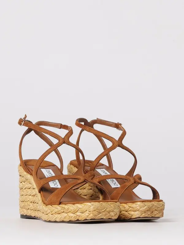 JIMMY CHOO Ayla Suede Wedge Sandal