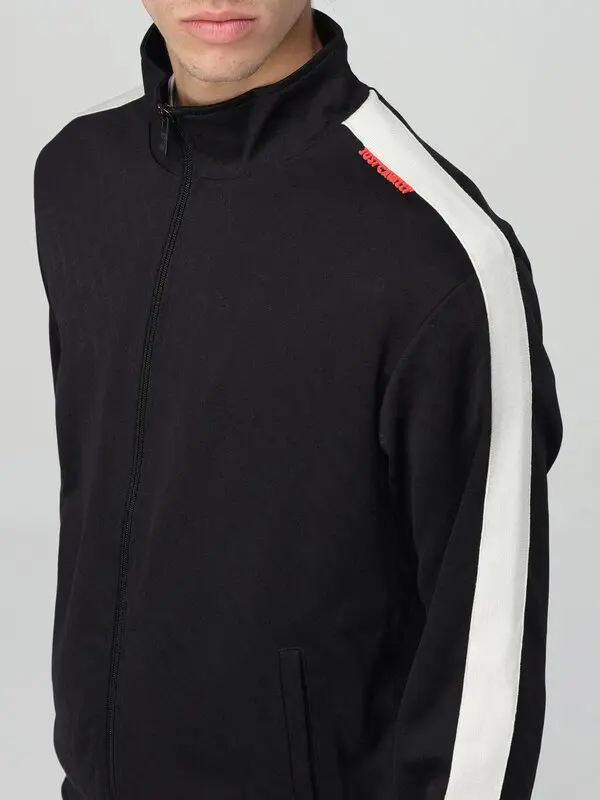 Just Cavalli Zip-up Track Jacket With Contrast Stripes