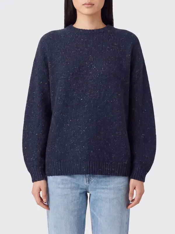Fabiana Filippi Abstract Pattern Wool Blend Sweater - Blue