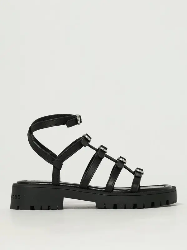 Marc Jacobs Buckled Strappy Heeled Sandals - Black