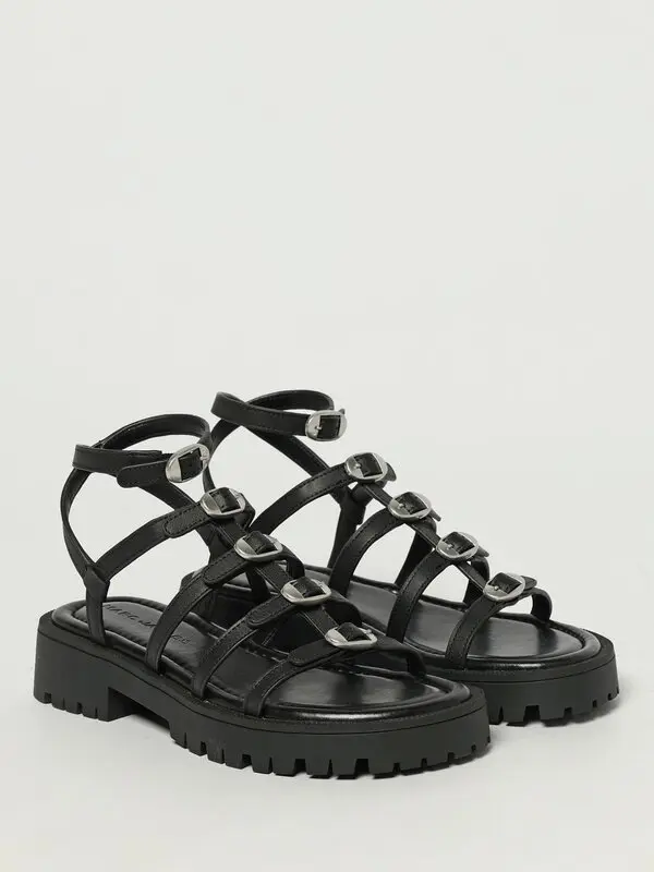 Marc Jacobs Buckled Strappy Heeled Sandals - Black
