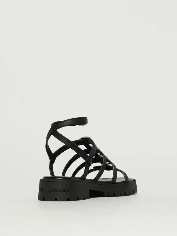 Marc Jacobs Buckled Strappy Heeled Sandals - Black
