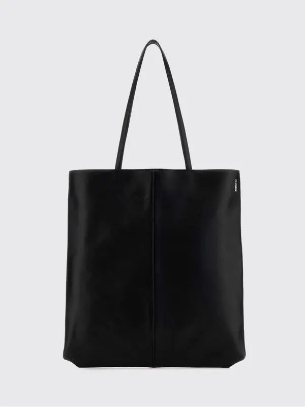 JIL SANDER Linea Calf Leather Shoulder Tote Bag