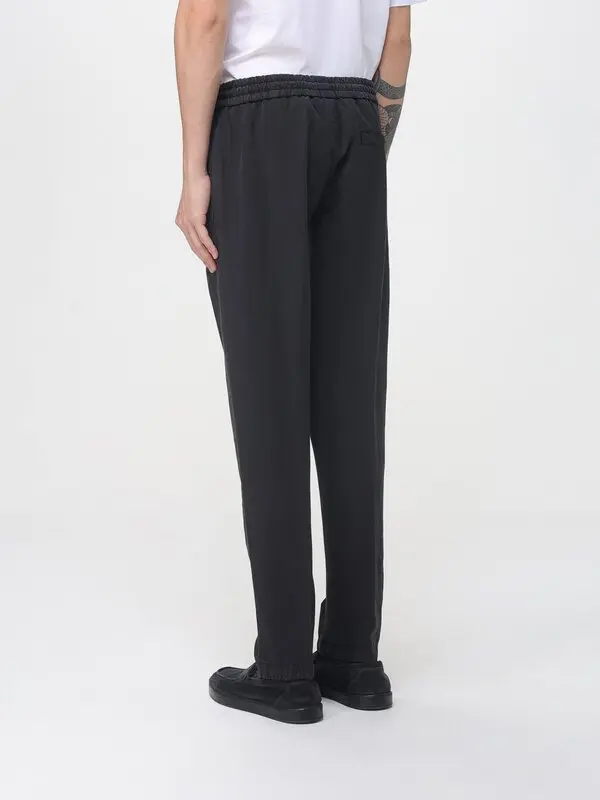 DONDUP Cotton Blend Drawstring Pants - Black