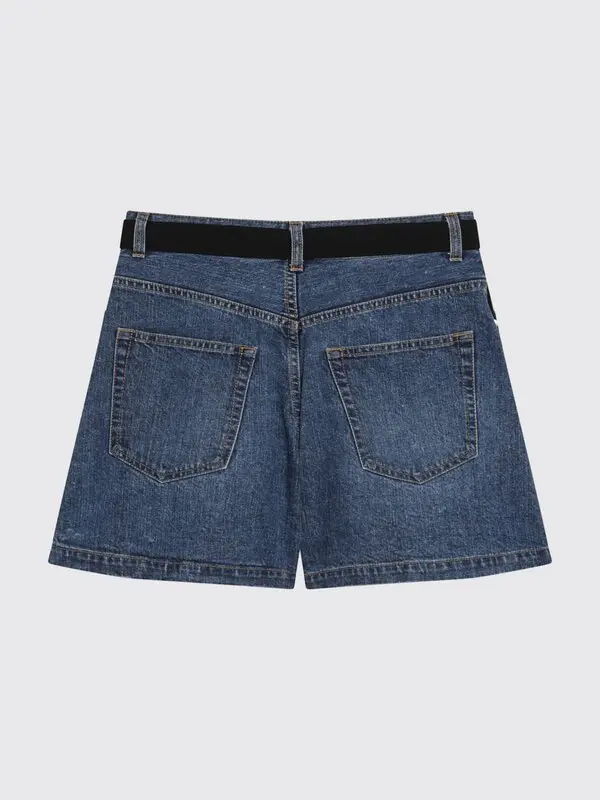 Sacai Wool And Cotton Shorts - Black