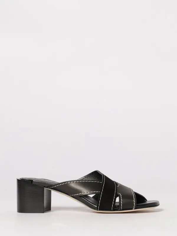 TOD'S Leather Mules - Black