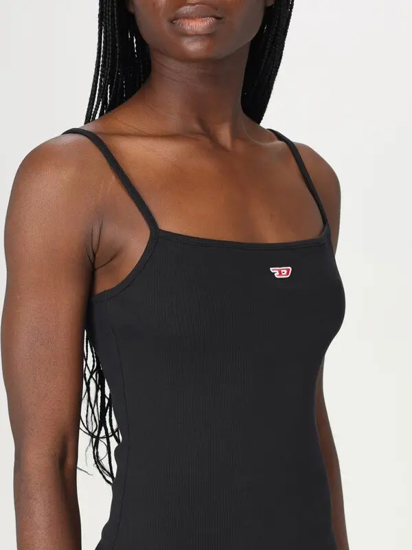 DIESEL® Ribbed Logo Mini Dress