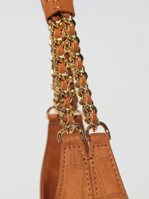 Elisabetta Franchi Suede Hobo Shoulder Bag - Brown