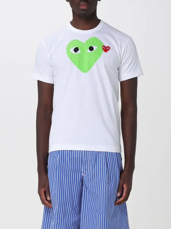 Play Comme Des Garcon Printed Cotton T-shirt