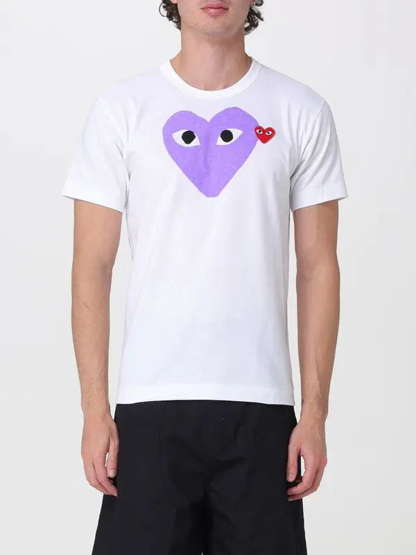 Play Comme Des Garcon Printed Cotton T-shirt