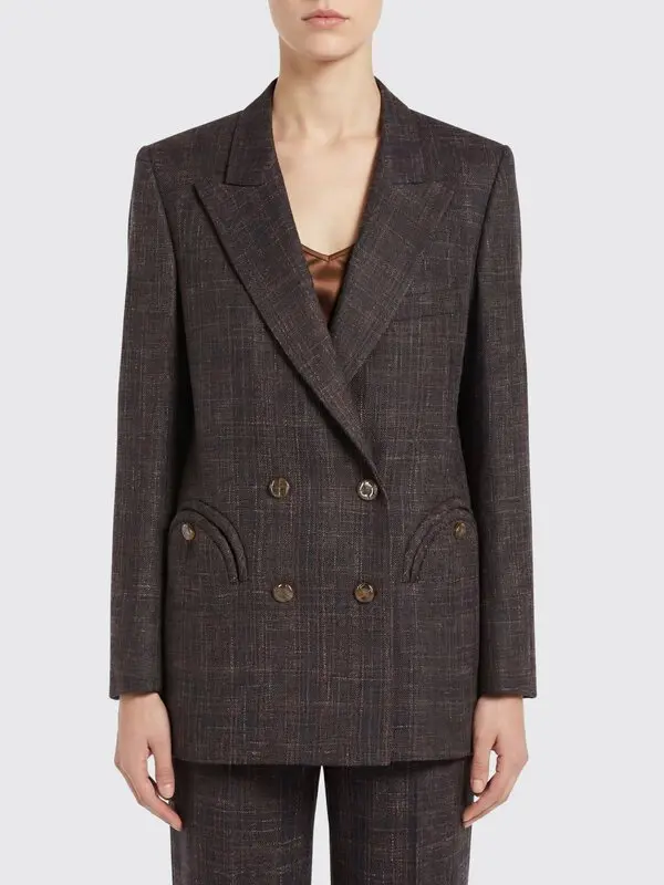 BLAZÉ MILANO Virgin Wool And Silk Double-breasted Blazer
