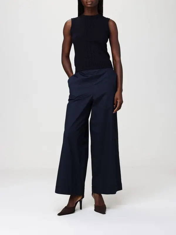 Max Mara Cotton Knit Top - Blue