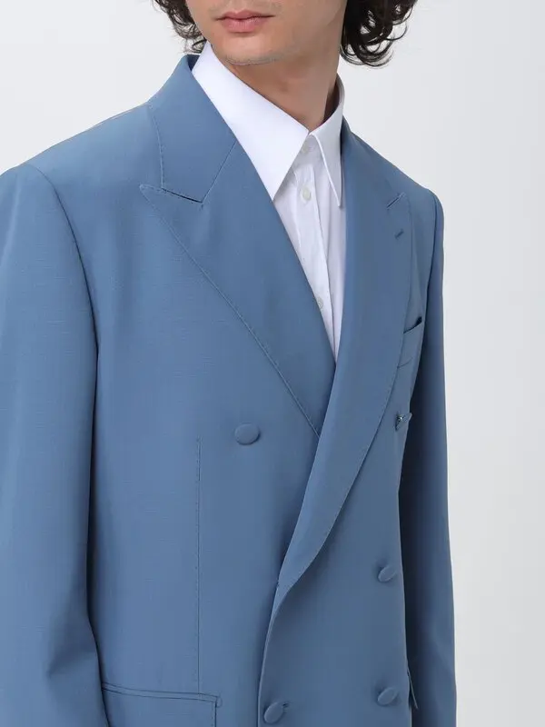 Dolce & Gabbana Double Breasted Virgin Wool Blazer