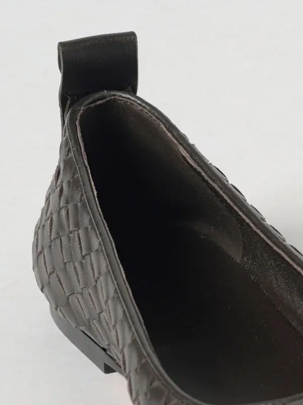 Bottega Veneta Charlotte Woven Lambskin Ballerina Flats