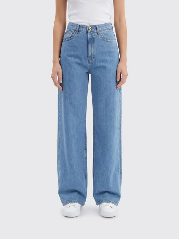 BLAZÉ MILANO Cotton Denim Palazzo Jeans