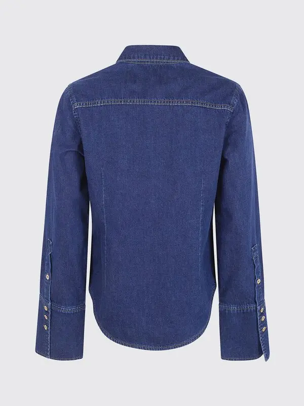 7 For All Mankind Shirt In Cotton Denim
