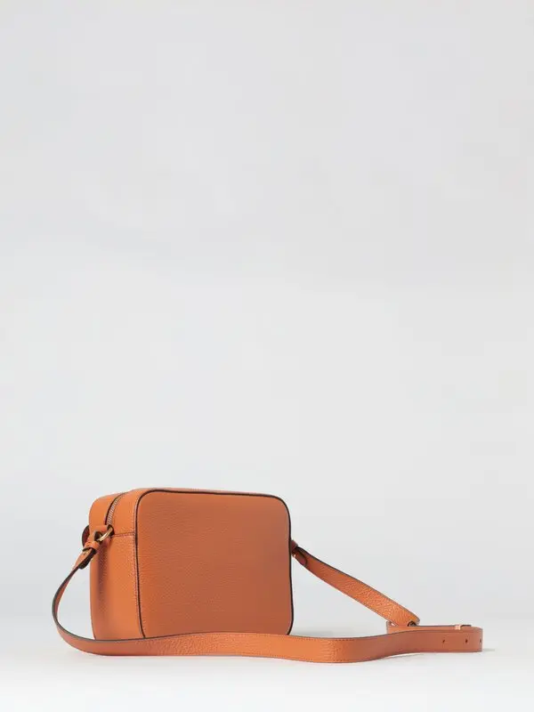 COCCINELLE Beat Hammered Leather Crossbody Bag - Brick Red