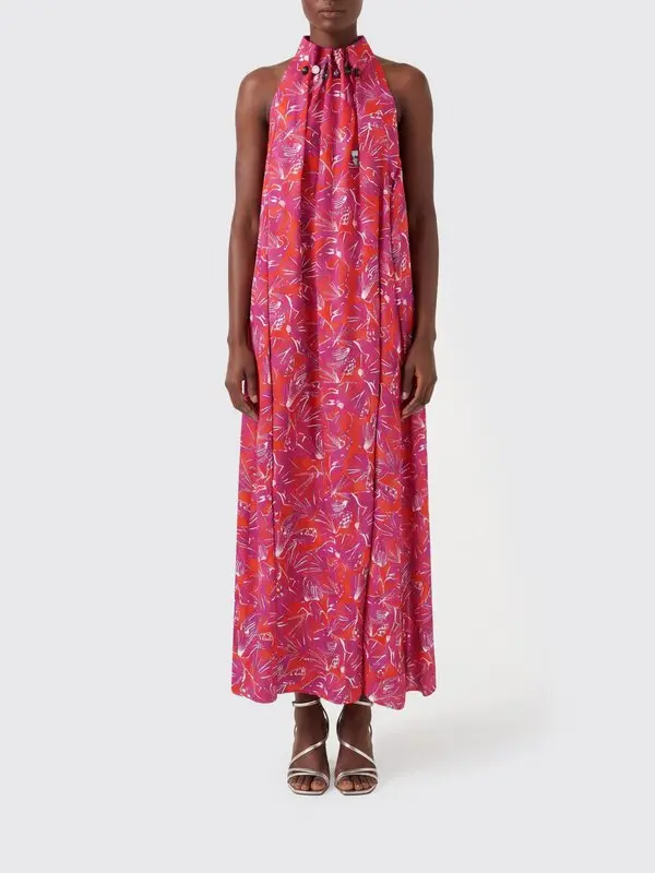 Max Mara Printed Silk Midi Dress