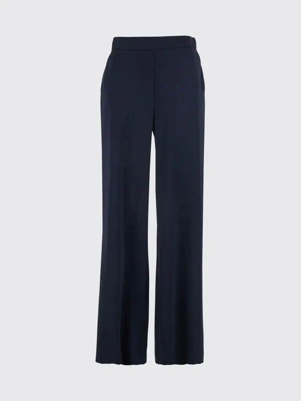 PAROSH P.a.r.o.s.h. Mid-rise Straight-leg Cady Trousers - Blue