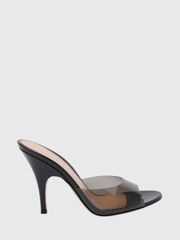 GIANVITO ROSSI Sofia Pvc And Smooth Leather Mule Sandals With High Heel