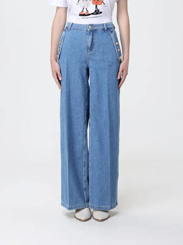 Liu Jo Palazzo Jeans In Denim