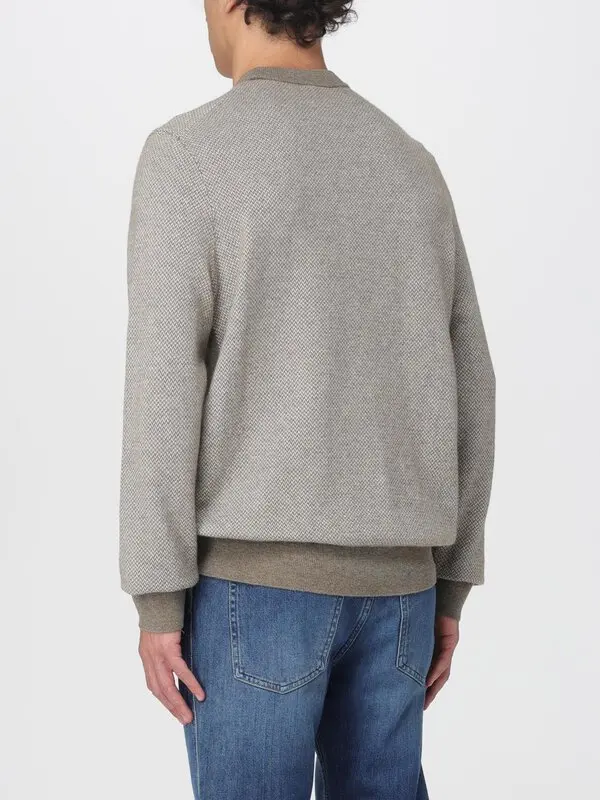 BOSS Textured Crew Neck Pullover
