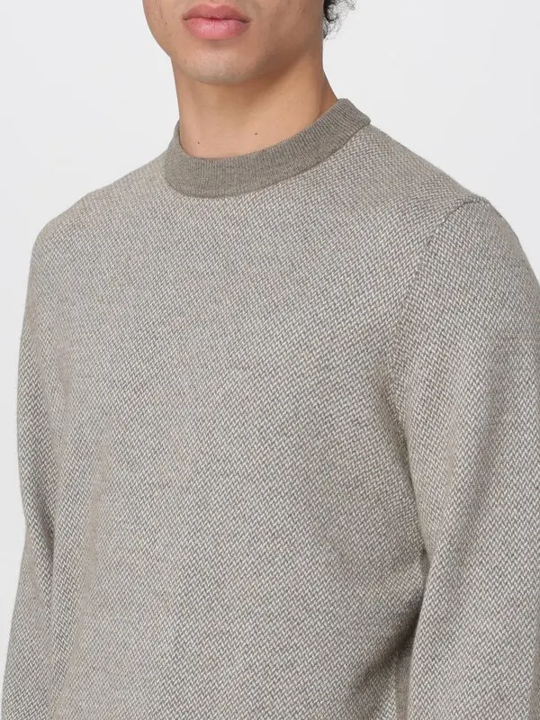 BOSS Textured Crew Neck Pullover
