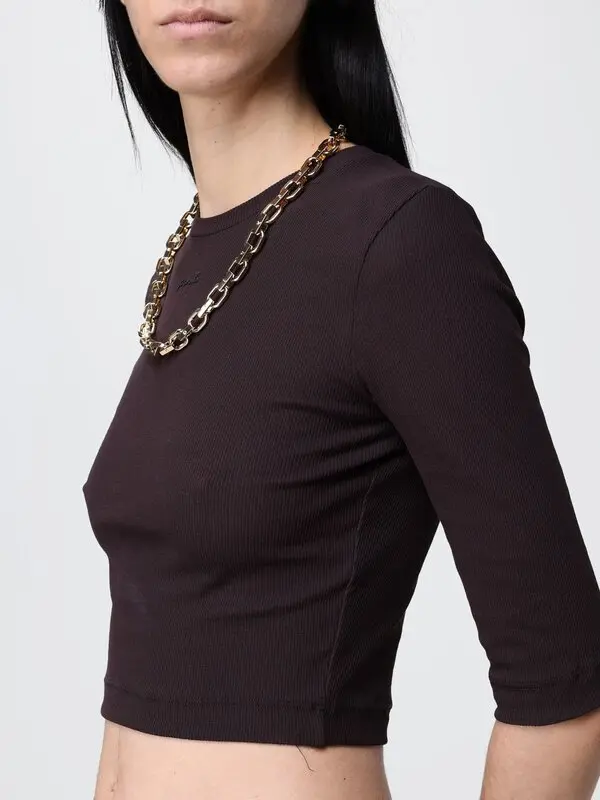Pinko Cotton Crepe Crop Top
