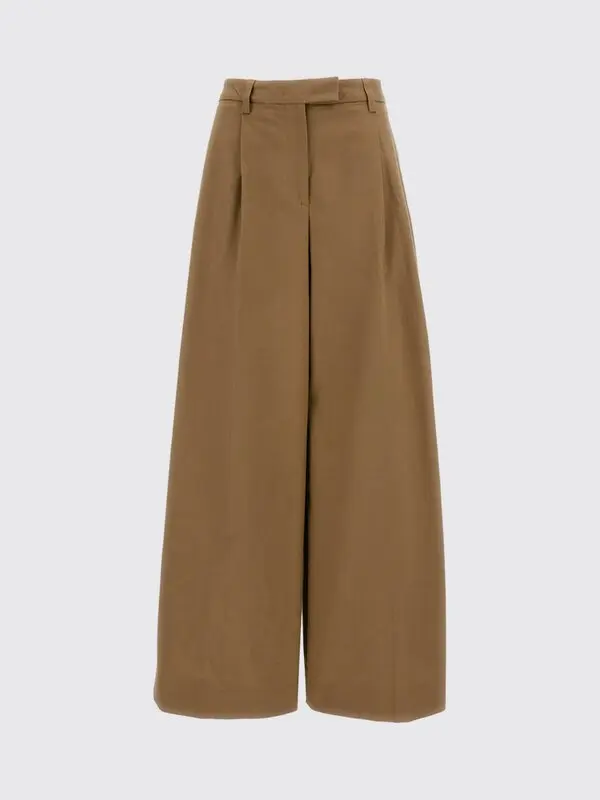 THELATEST Wide Leg Stretch Cotton Trousers