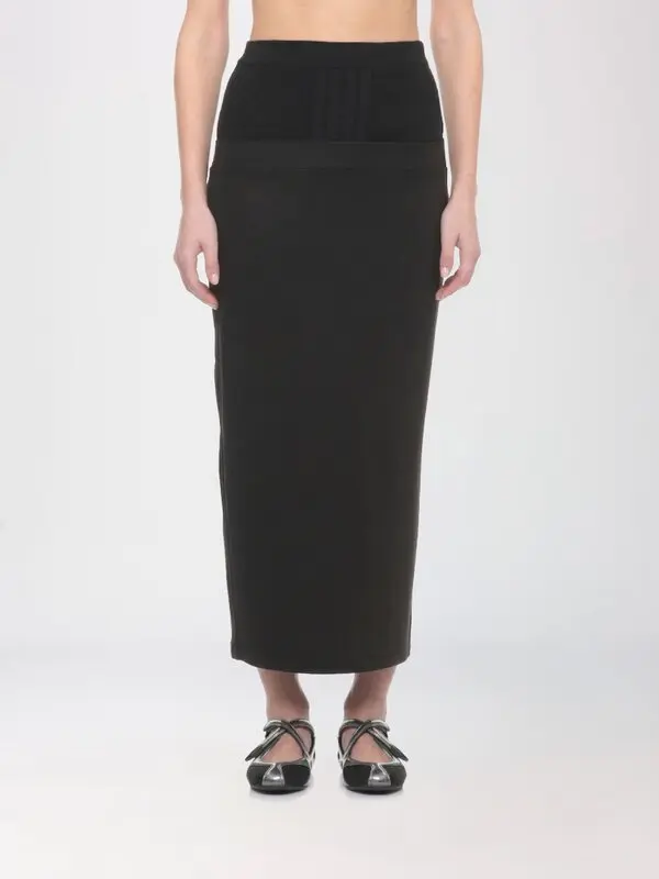 Attico Cotton Jersey Midi Pencil Skirt