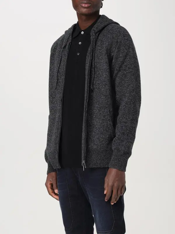 XC Zip-up Hooded Knit - Charcoal